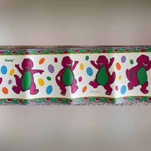 Borden | Wall Decor | Nip Vintage Barney The Purple Dinosaur Prepasted ...